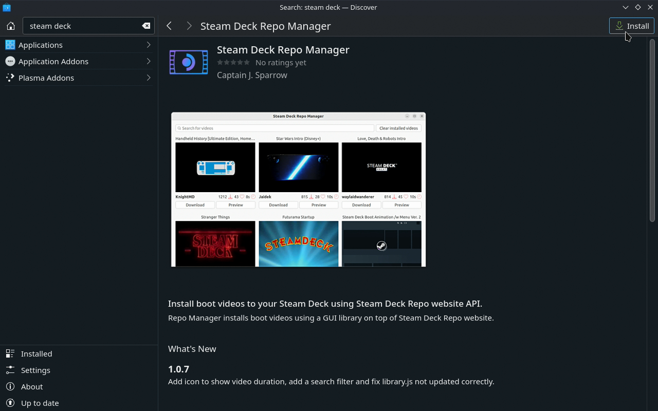 Steam Deck Repo Manager - A Boot Video GUI - Steam Deck HQ