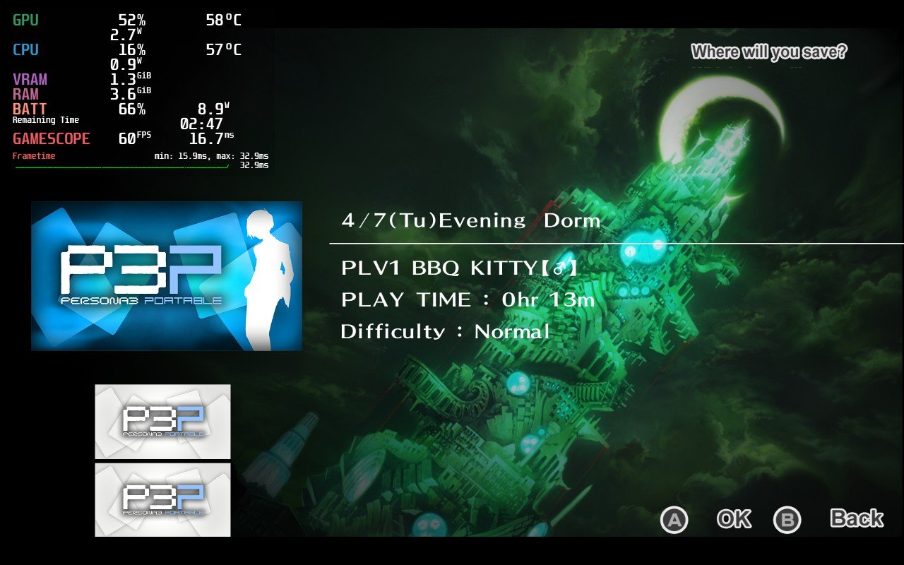 Persona 3 Portable - Steam Deck Review