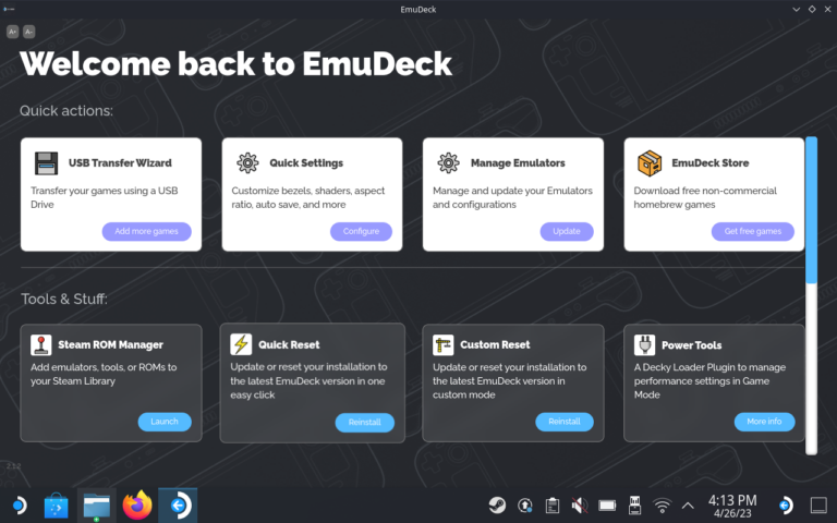 EmuDeck 2.1 Released - Homebrew Store, New Emulators, and More! - Steam ...