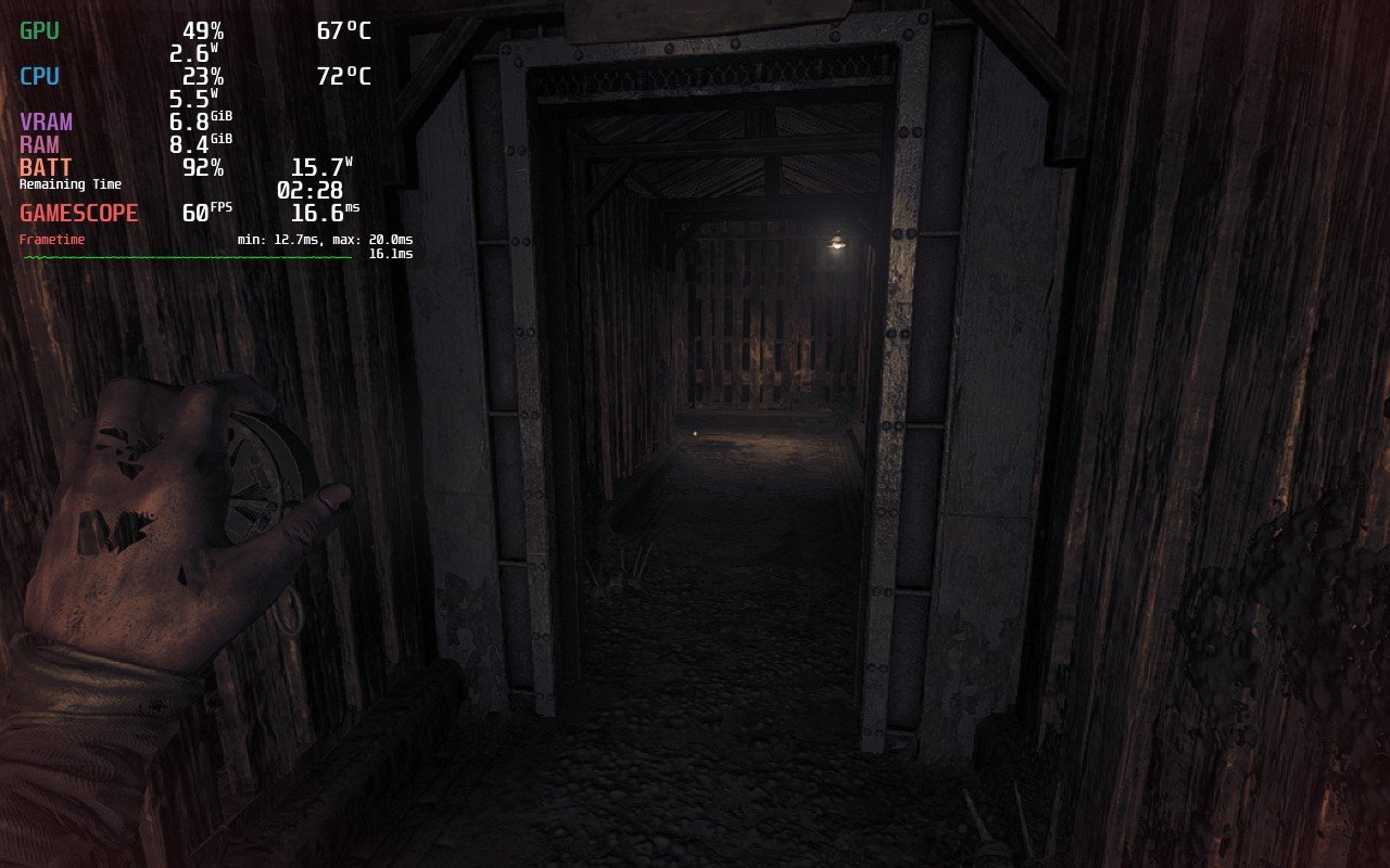 Amnesia: The Bunker - Steam Deck Performance/Settings