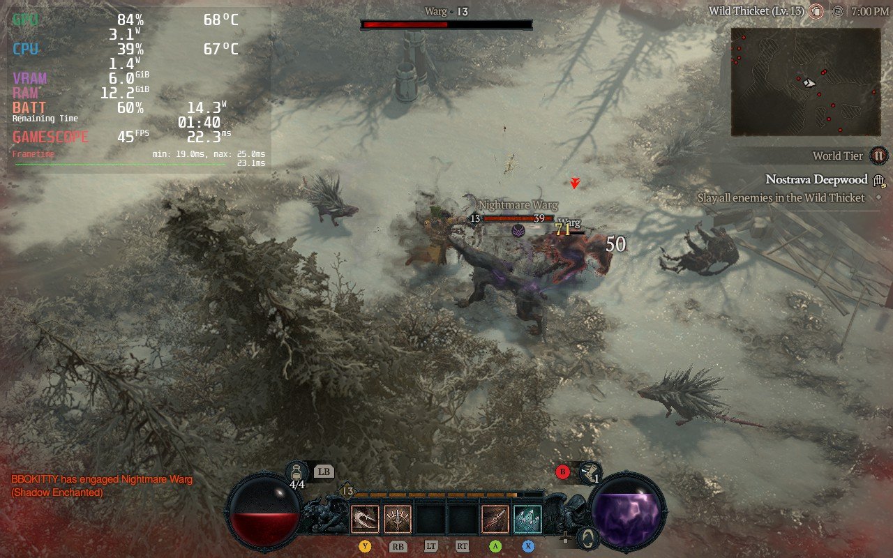 Diablo 4 - Steam Deck Performance/Settings