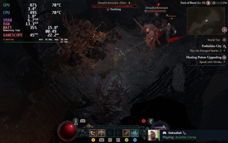 Diablo 4 - Steam Deck Performance/Settings