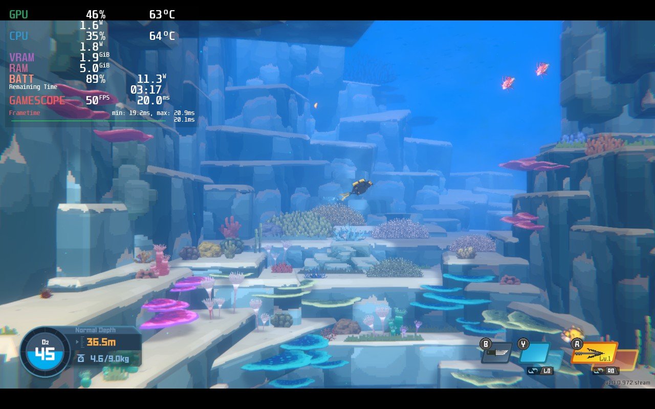 Dave the Diver - Steam Deck Performance/Settings