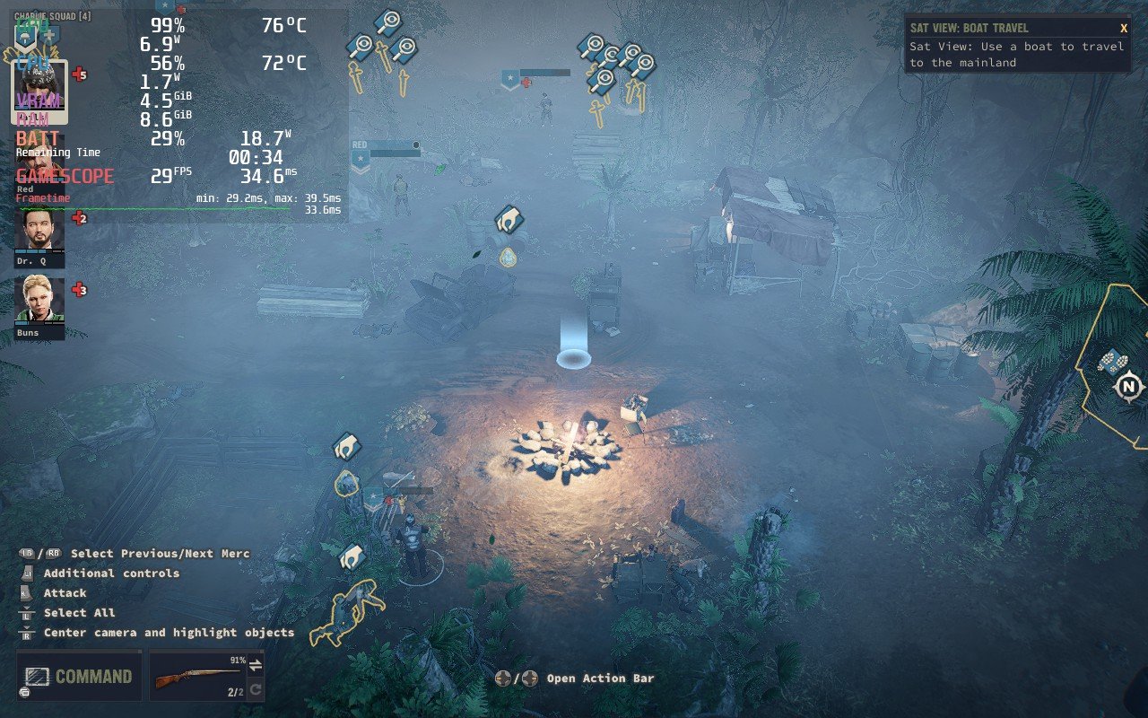 Jagged Alliance 3 - Steam Deck Performance/Settings