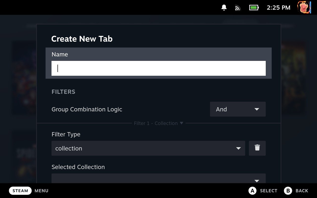 Create Custom Library Tabs on Steam Deck with TabMaster - Steam Deck HQ