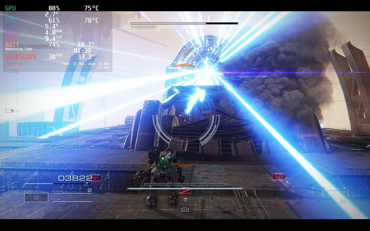 Armored Core 6: Fires of Rubicon - Steam Deck Performance/Settings