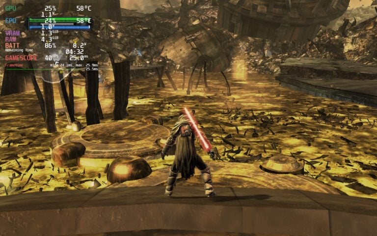 Star Wars: The Force Unleashed - Steam Deck Performance/Settings