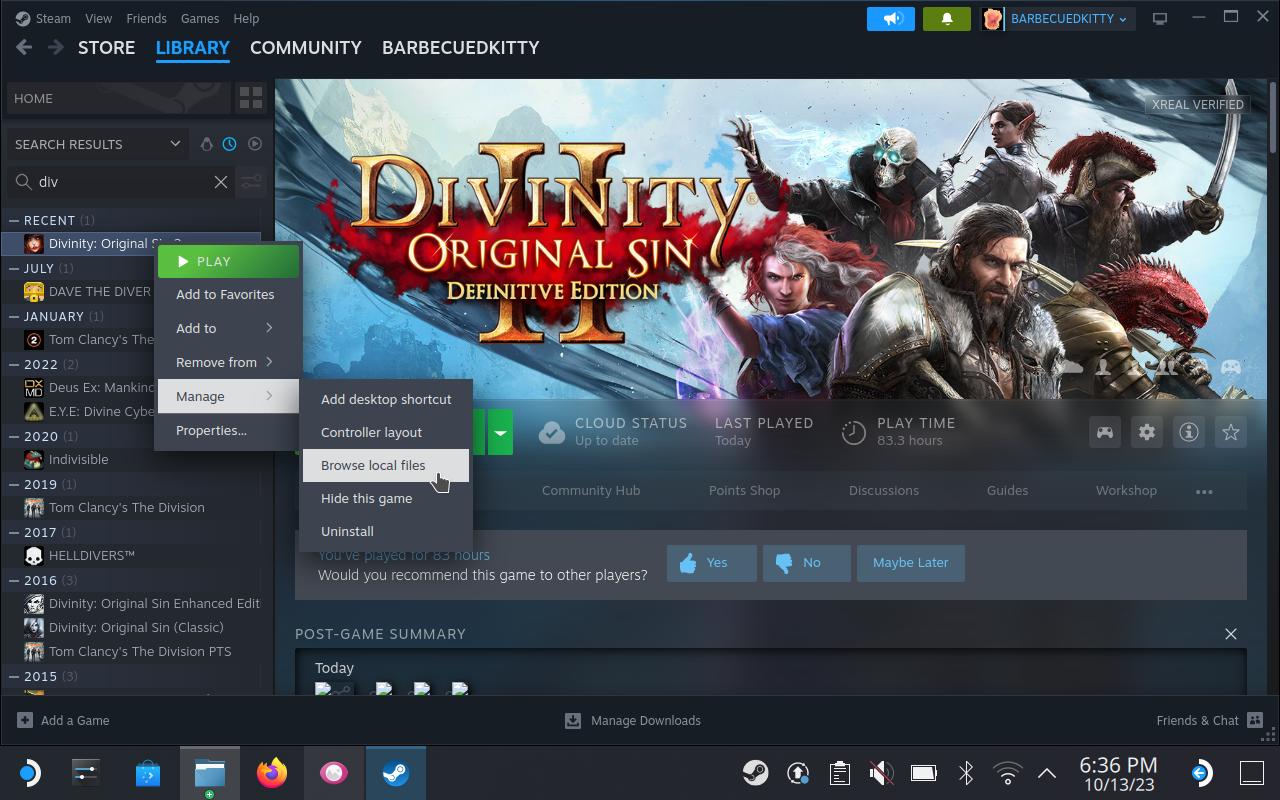 Divinity Original Sin 2 Community Patch Enables 16:10 Resolution - Steam Deck HQ