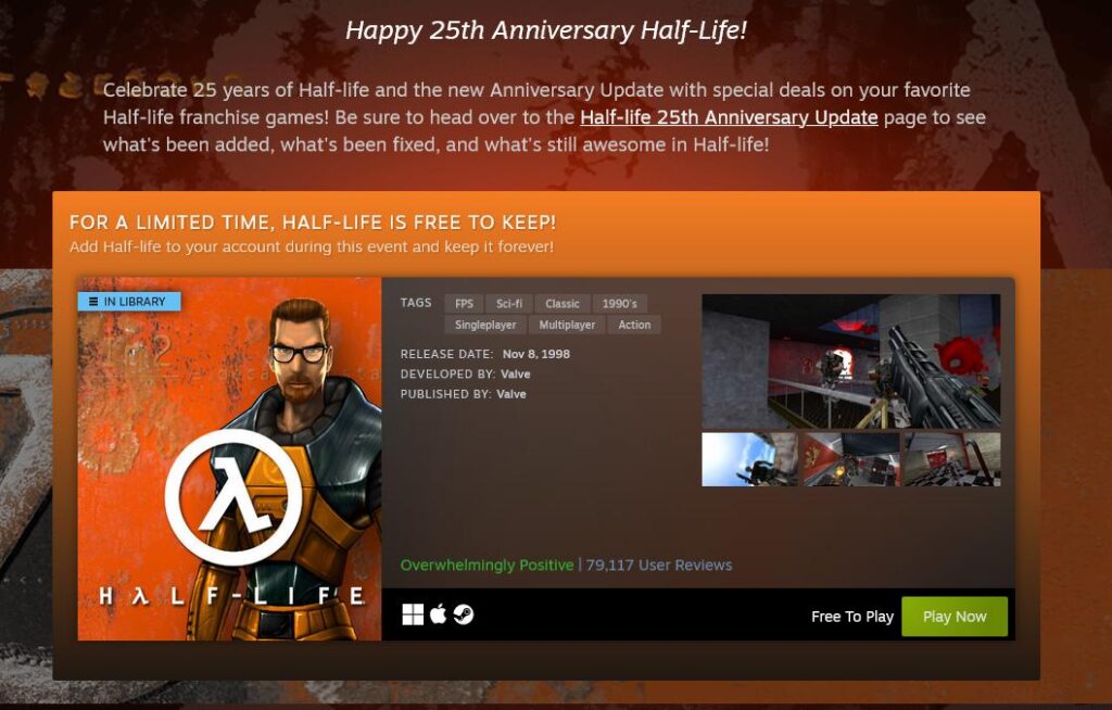 Half Life Gets New Update With Steam Deck Support And Loads Of New Half Life Gets New Update With Steam Deck Support And Loads Of New