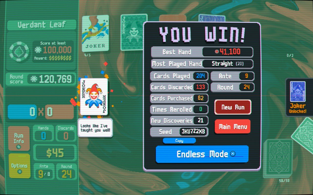 Balatro - Steam Deck Performance/Settings