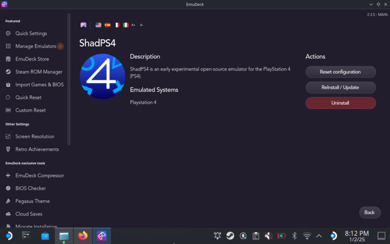 EmuDeck Officially Adds PS4 Emulation Support With ShadPS4 - Steam Deck HQ