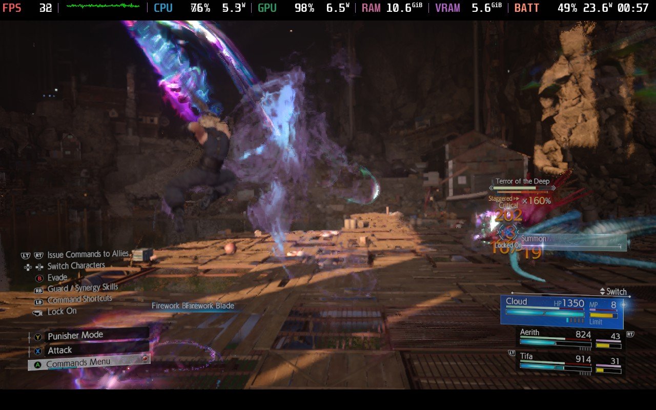 Final Fantasy 7 Rebirth Review - Steam Deck Performance