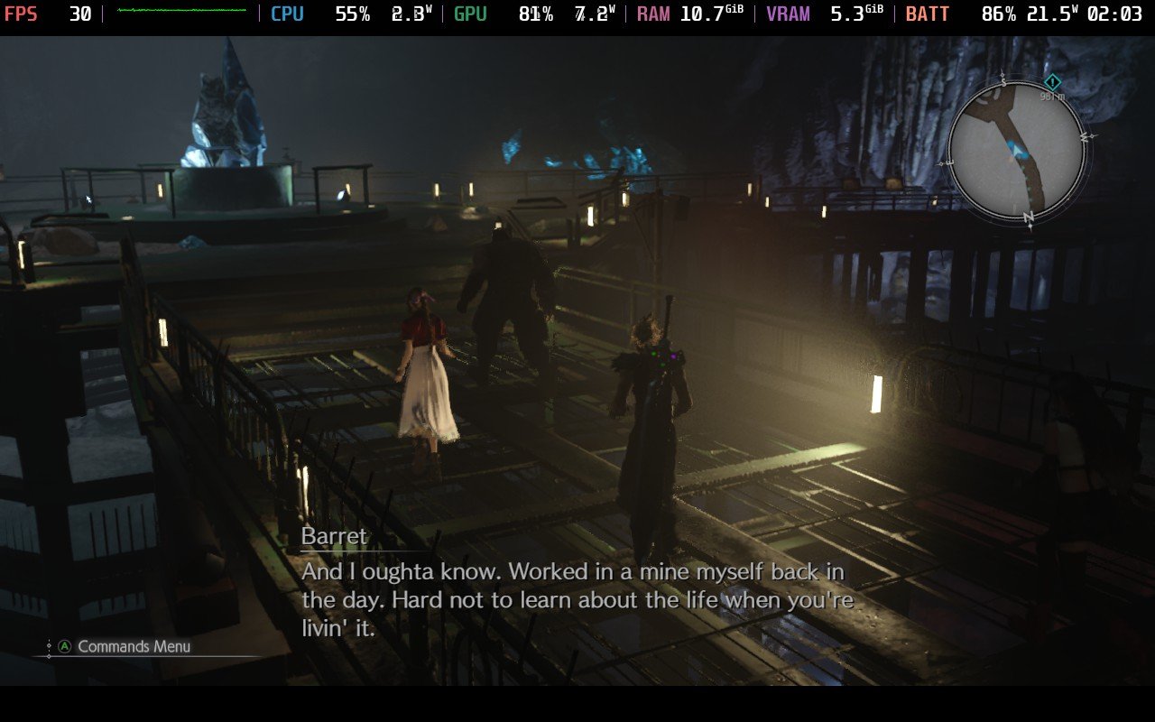 Final Fantasy 7 Rebirth Review - Steam Deck Performance