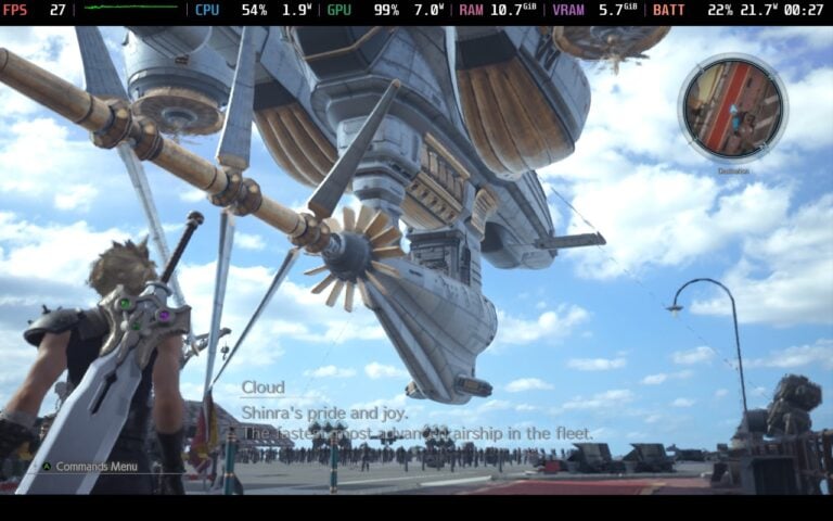 Final Fantasy 7 Rebirth Review - Steam Deck Performance