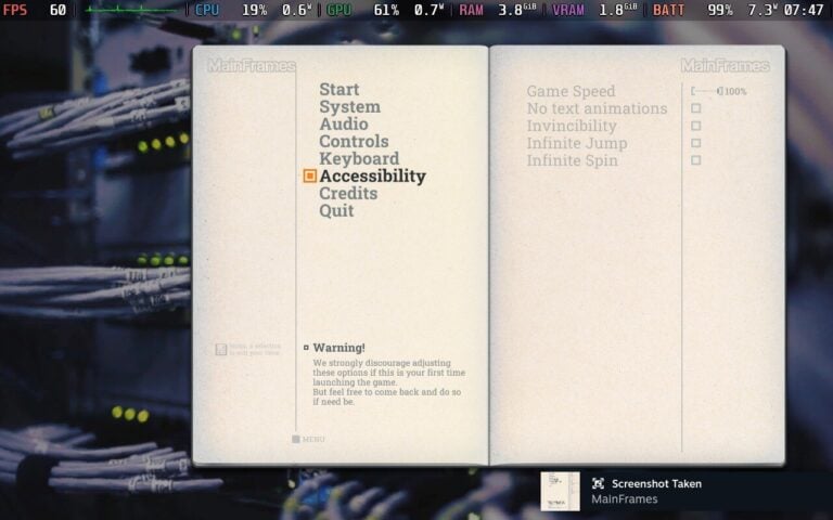 MainFrames Review + Steam Deck Performance