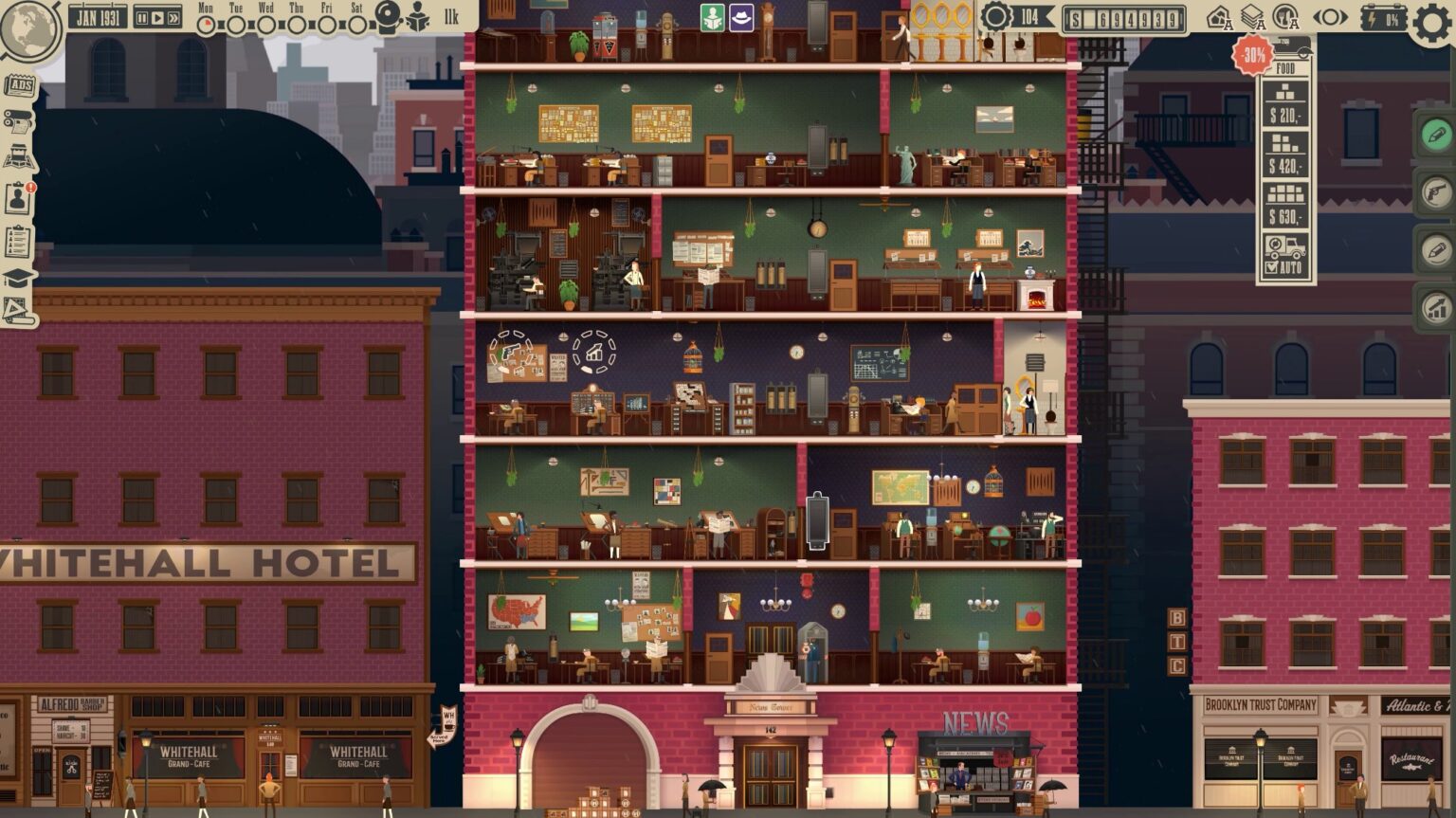 Newspaper Tycoon Game, News Tower, Out Nov. 4th - SDHQ