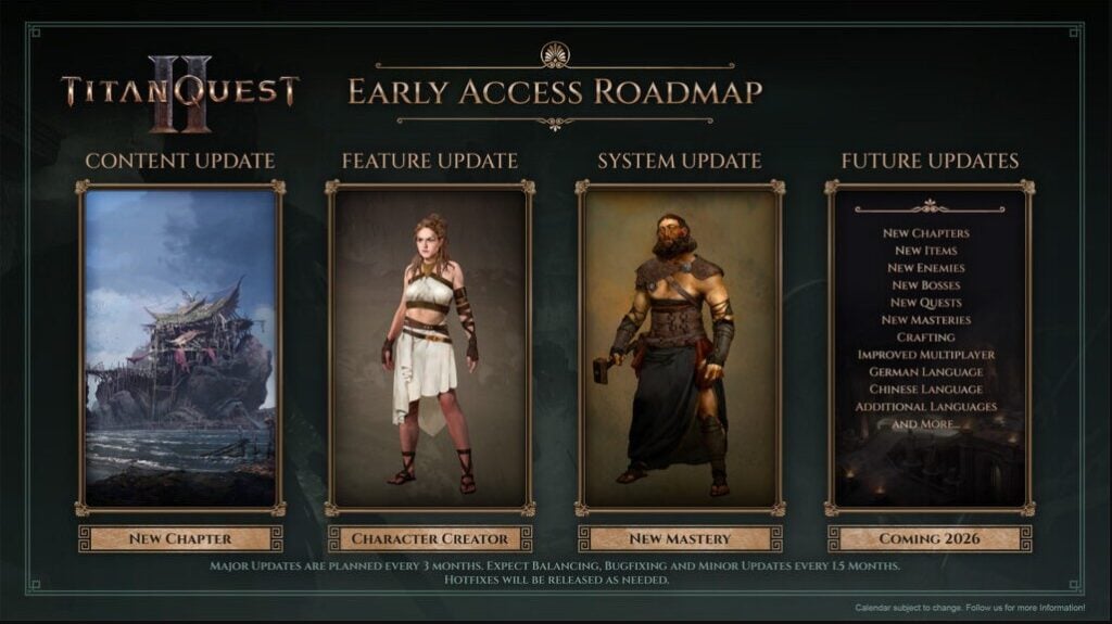 Titan Quest II Early Access Roadmap - Steam Deck HQ