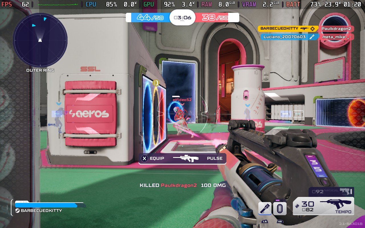 Splitgate: Arena Reloaded Is Just A Joy On The Steam Deck - Steam Deck HQ