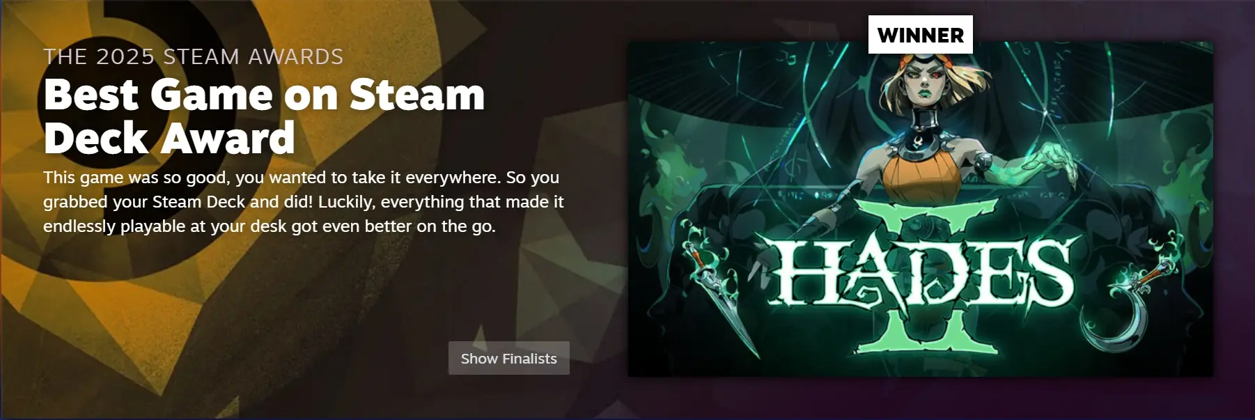 Hades 2 Wins Best Game on Steam Deck From The 2025 Steam Awards - Steam ...